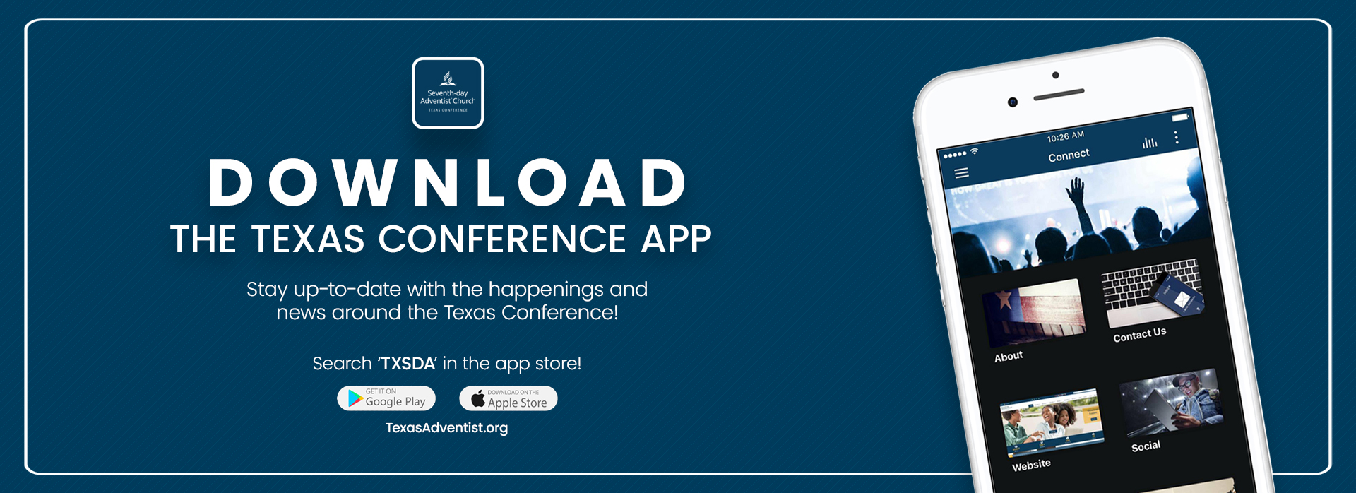 Download the Texas Conference App | Texas Conference SDA Headquarters